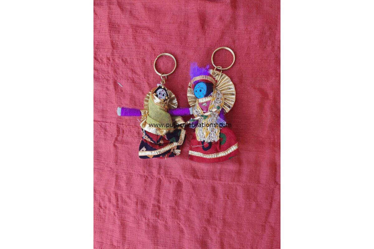 Radha Krishna Keychain Pair – Puja Celebrations